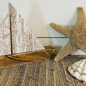 Rustic Wood Sailboat, Nautical Decor, Boat Decor, Summer Decor, Beach ...