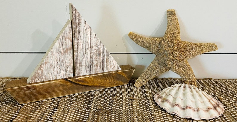 Rustic Wood Sailboat Nautical Decor Boat Decor Summer - Etsy