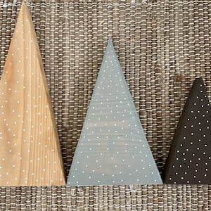 Set of 3 Modern Wood Trees, Modern Farmhouse Christmas, Tree Decor ...