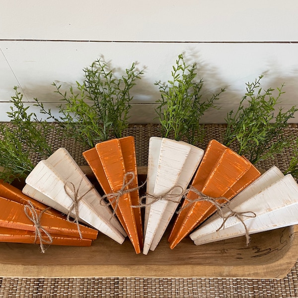 Wooden Carrots - Etsy