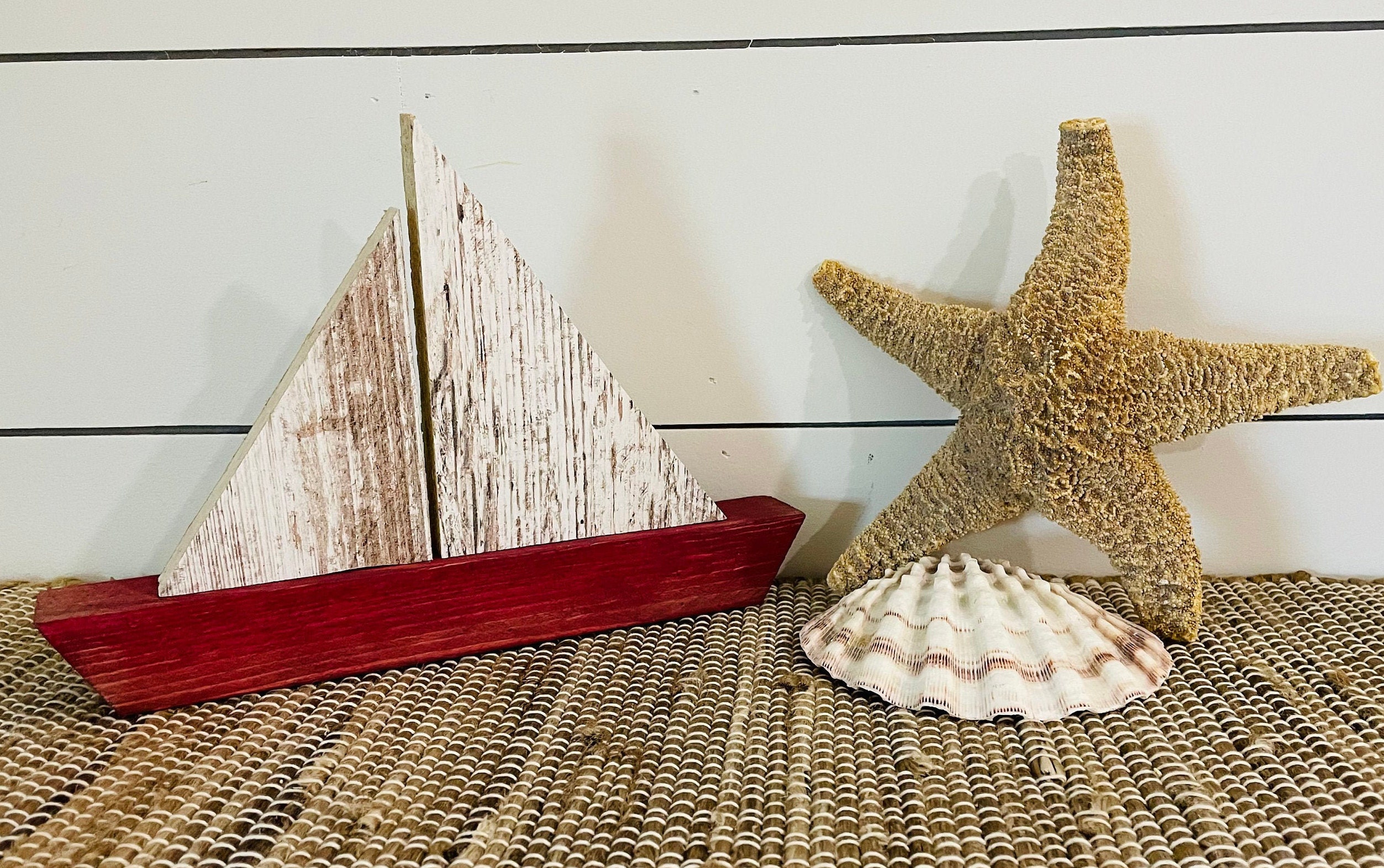 Rustic Wood Sailboat Nautical Decor Boat Decor Summer - Etsy