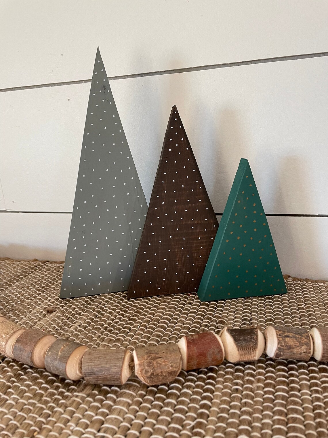 Set of 3 Modern Wood Trees Modern Farmhouse Christmas Tree | Etsy