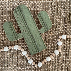 Wood Cactus, Cactus Decor, Desert Decor, Wood Decor, Mantel Decor ...