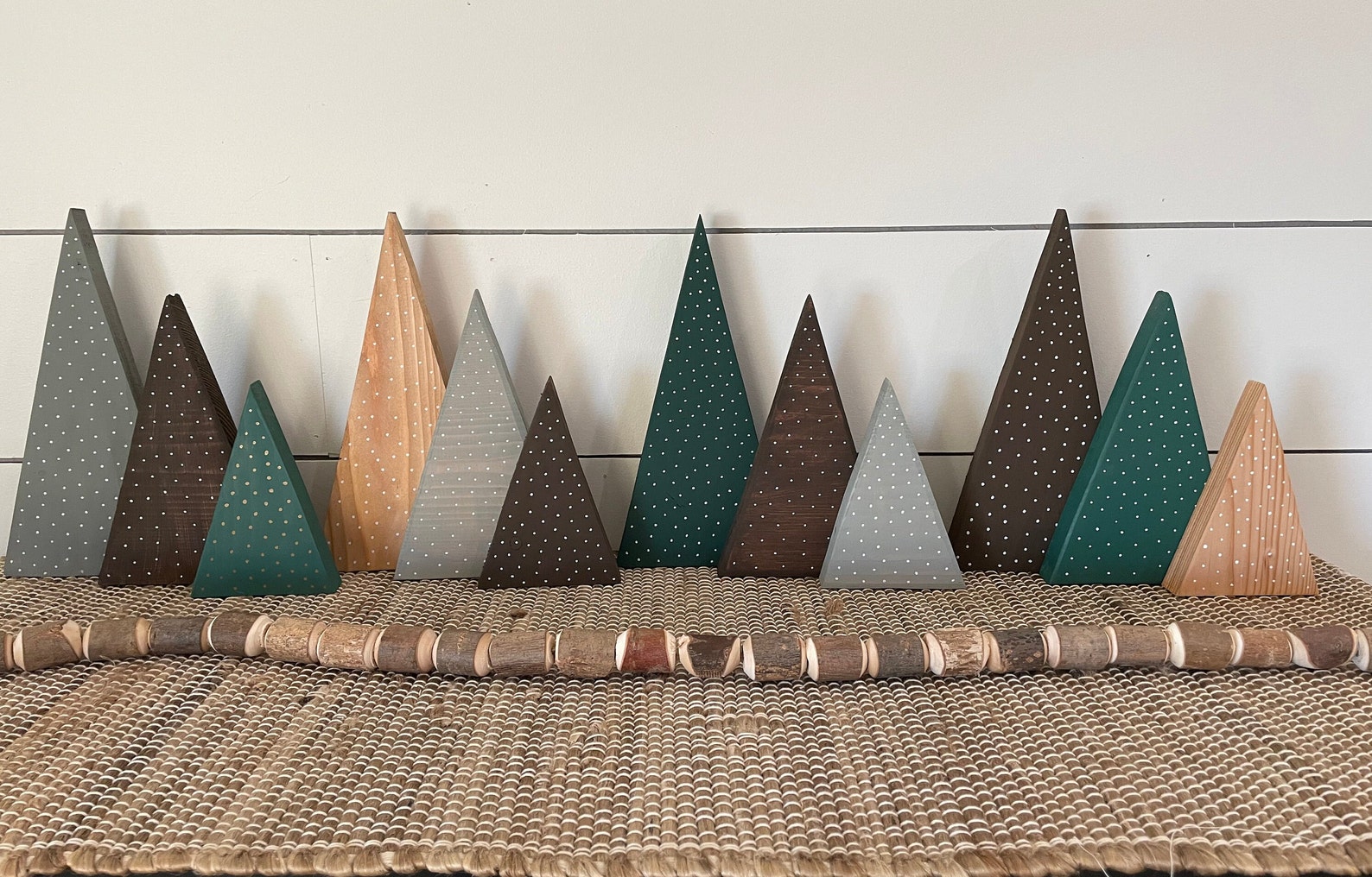 Set of 3 Modern Wood Trees Modern Farmhouse Christmas Tree - Etsy