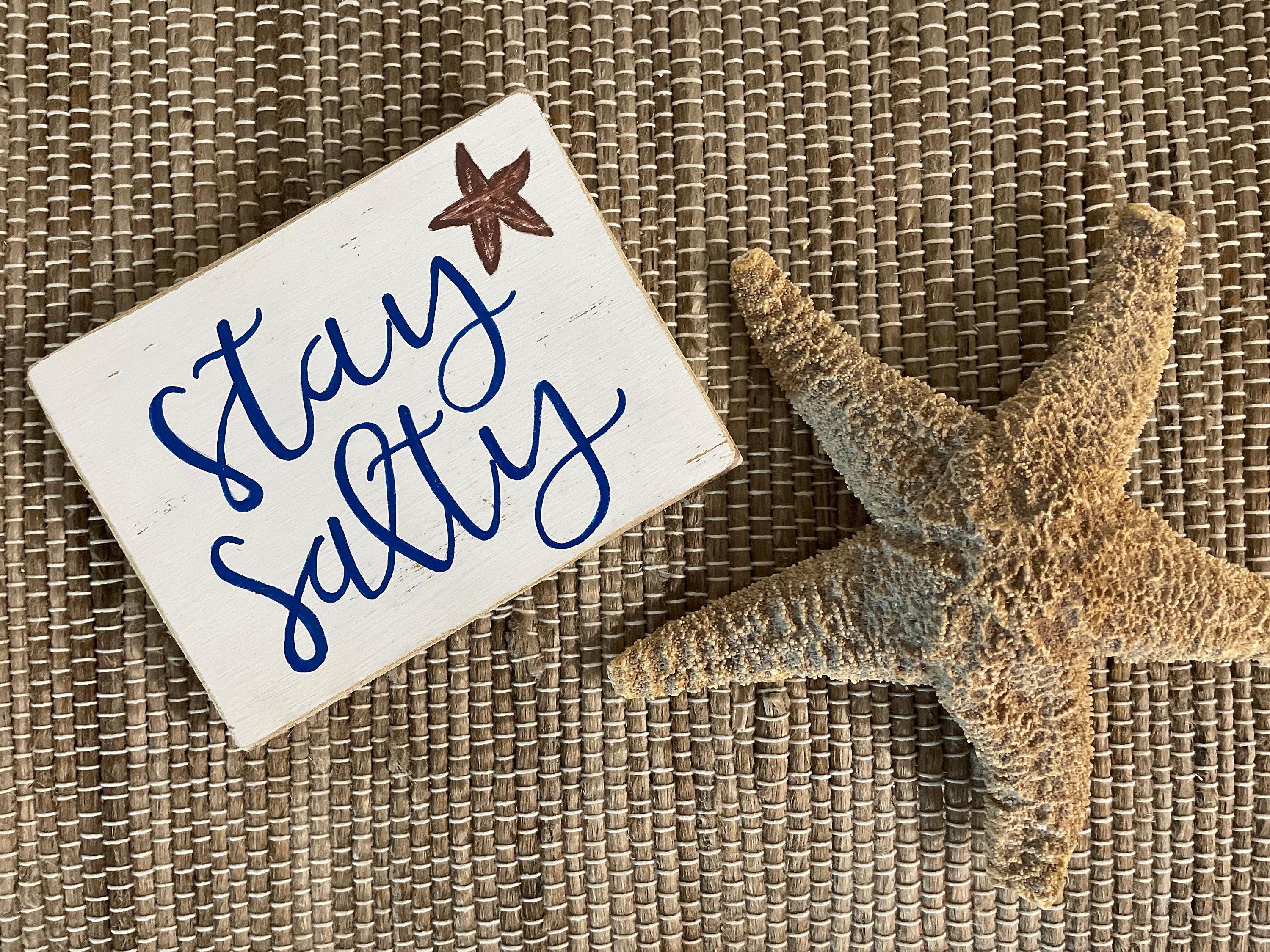 Stay Salty Sign Wood Sign Summer Sign Beach Decor Shelf - Etsy UK