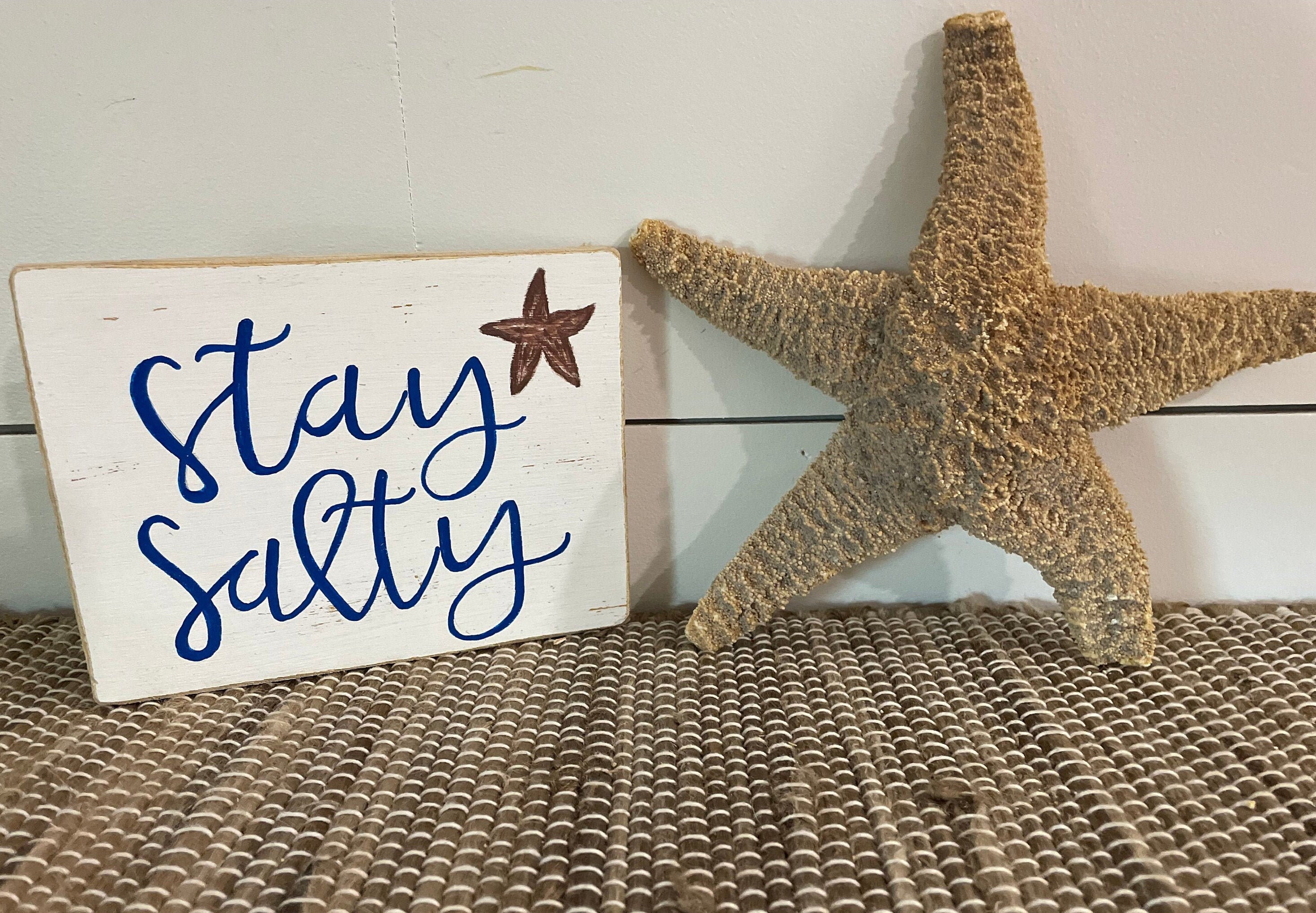 Stay Salty Sign Wood Sign Summer Sign Beach Decor Shelf - Etsy UK