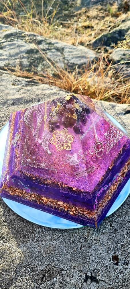 Orgone Pyramid Archangel Metatron XL, Pentagon Golden Ratio Healing ...