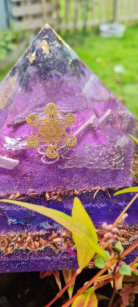 Orgone Pyramid Archangel Metatron XL, Pentagon Golden Ratio Healing ...