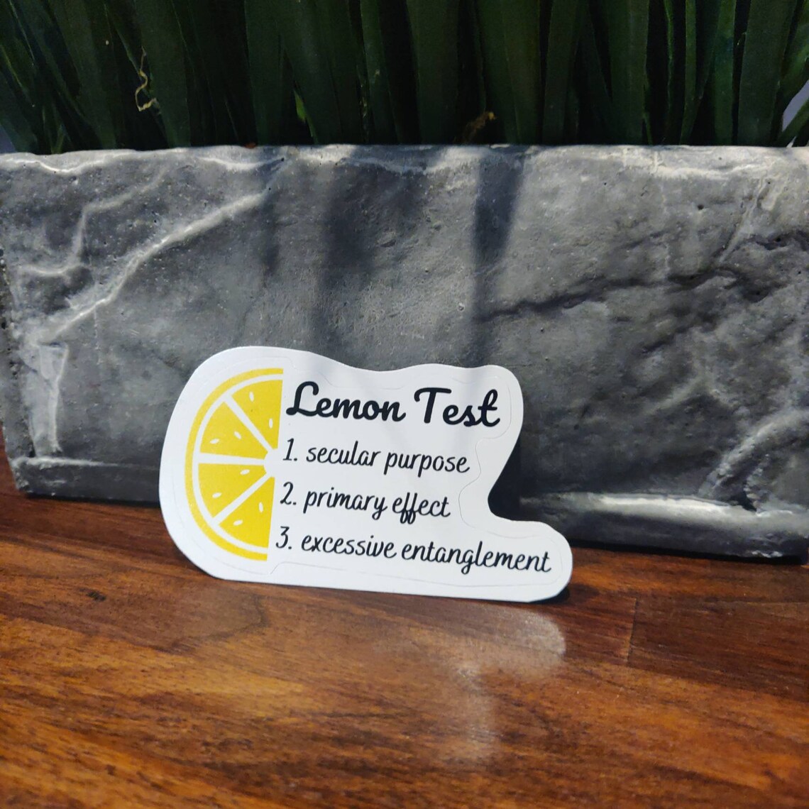 Lemon Test Legal Sticker - the Test for Establishment Clause Violations ...