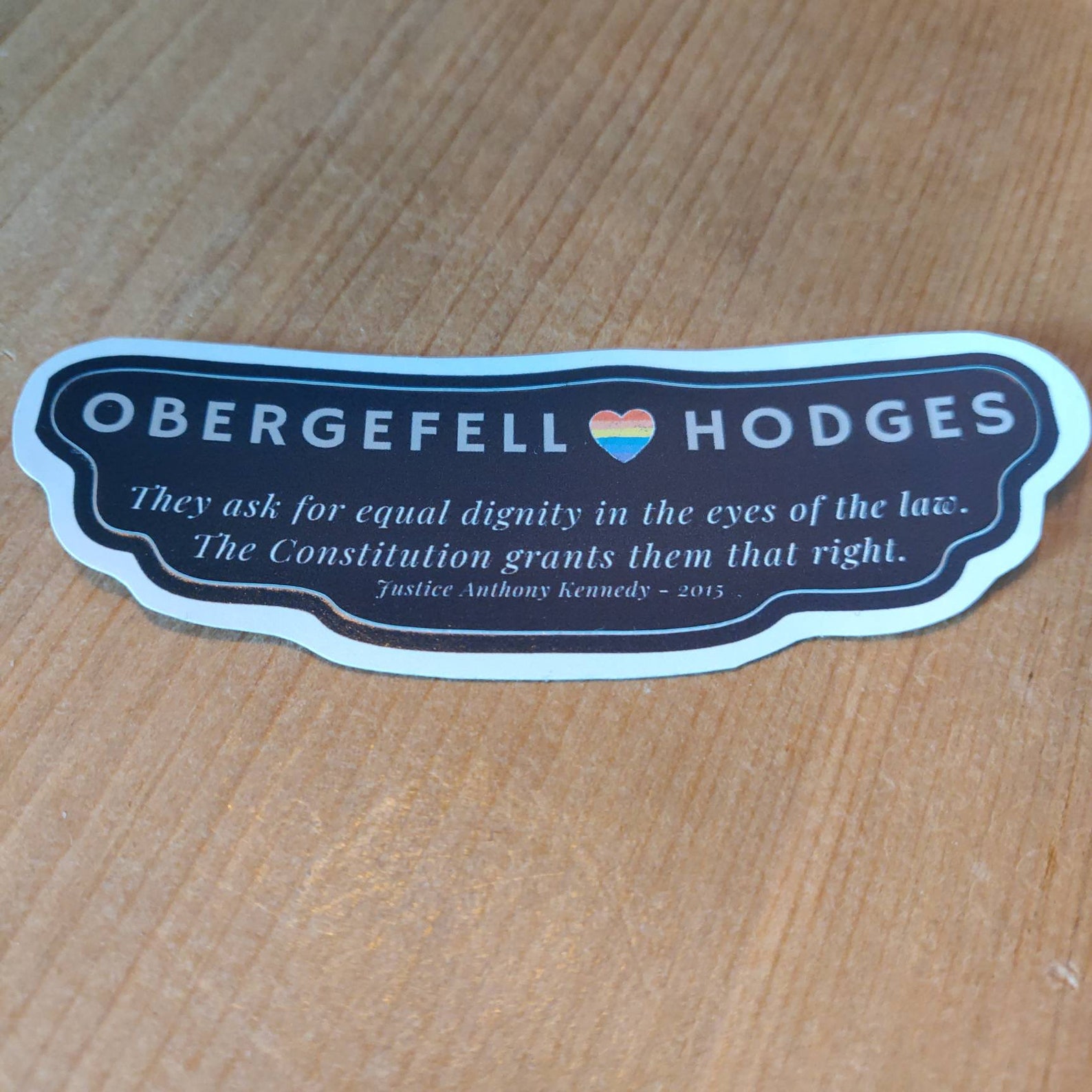 Obergefell V Hodges Quote Lgbtqia Vinyl Laptop Sticker Etsy