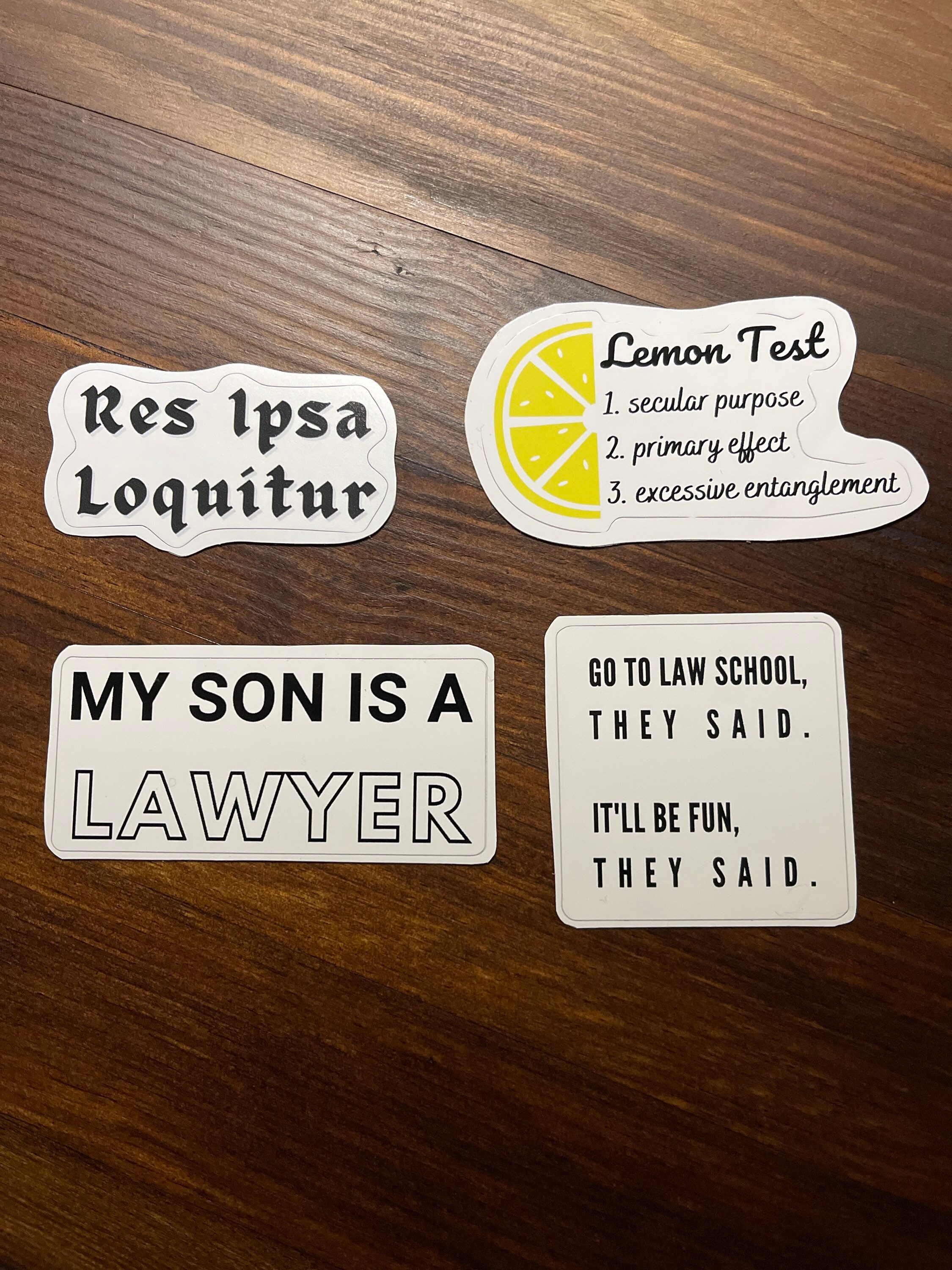 Law School Sticker Starter Pack - Etsy