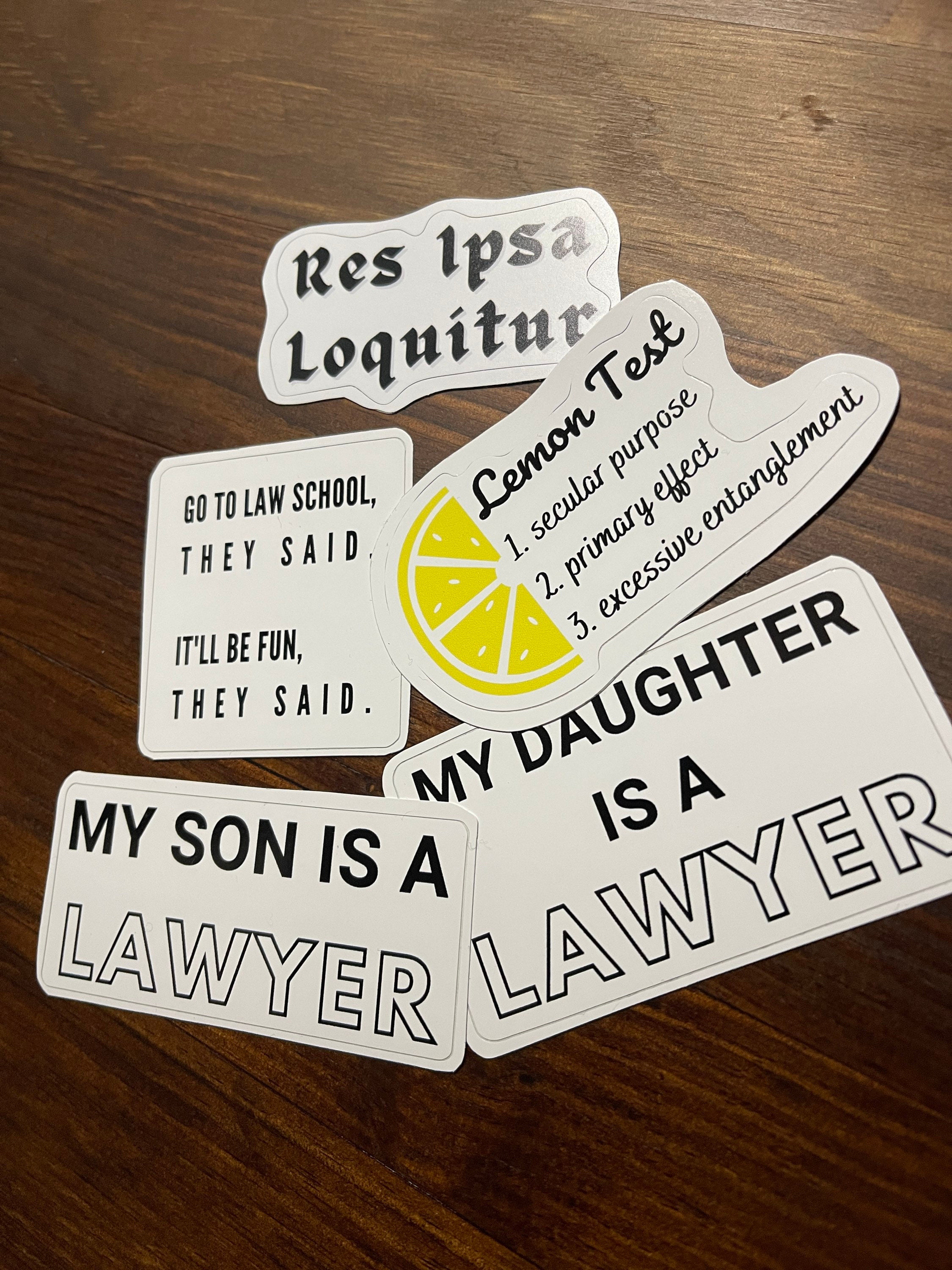 Law School Sticker Starter Pack - Etsy