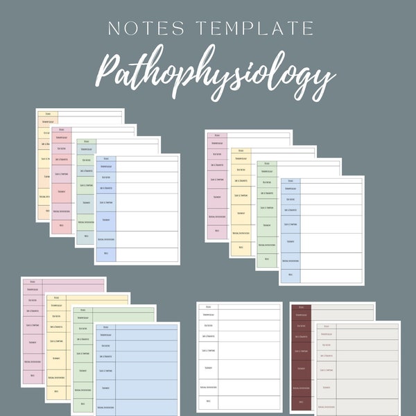Pathophysiology Guide - Etsy