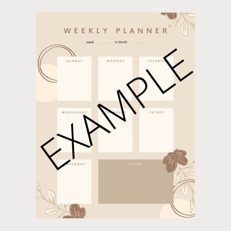 Cream Aesthetic Weekly Digital Planner Nursing School - Etsy