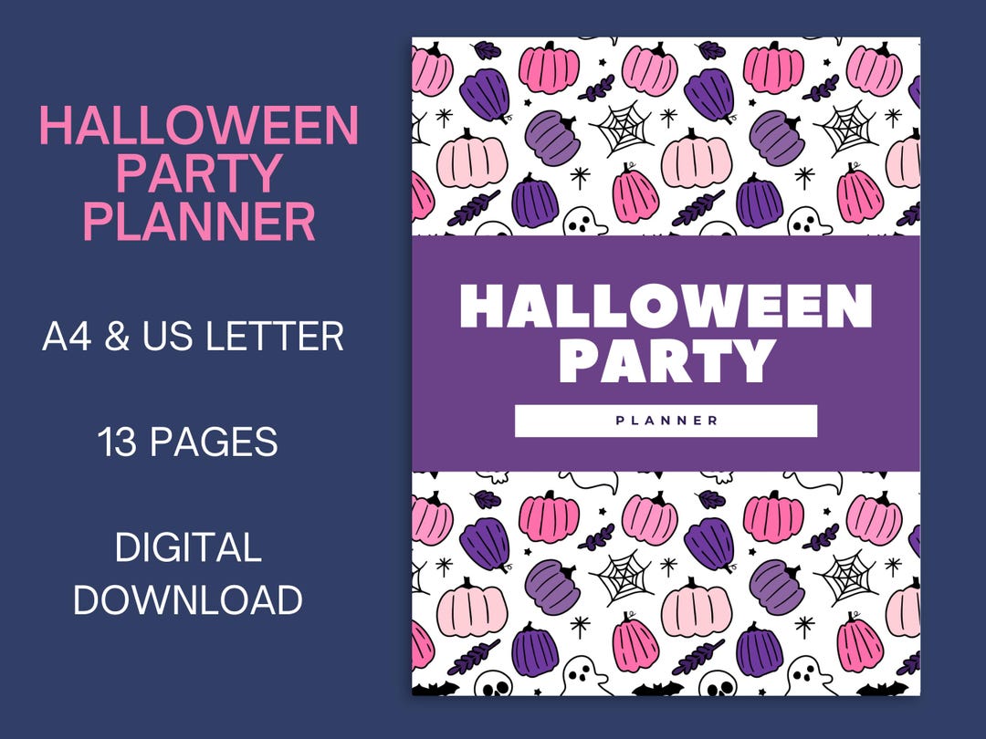 Halloween Party Planner- Printable - Halloween Planner - Party ...
