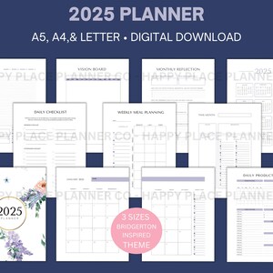 Planner 2025 Printable - Organising - Planning -bridgerton Inspired- A4 ...