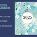 Planner 2025 Printable - Organising - Planning -green Floral, A4/A5 ...