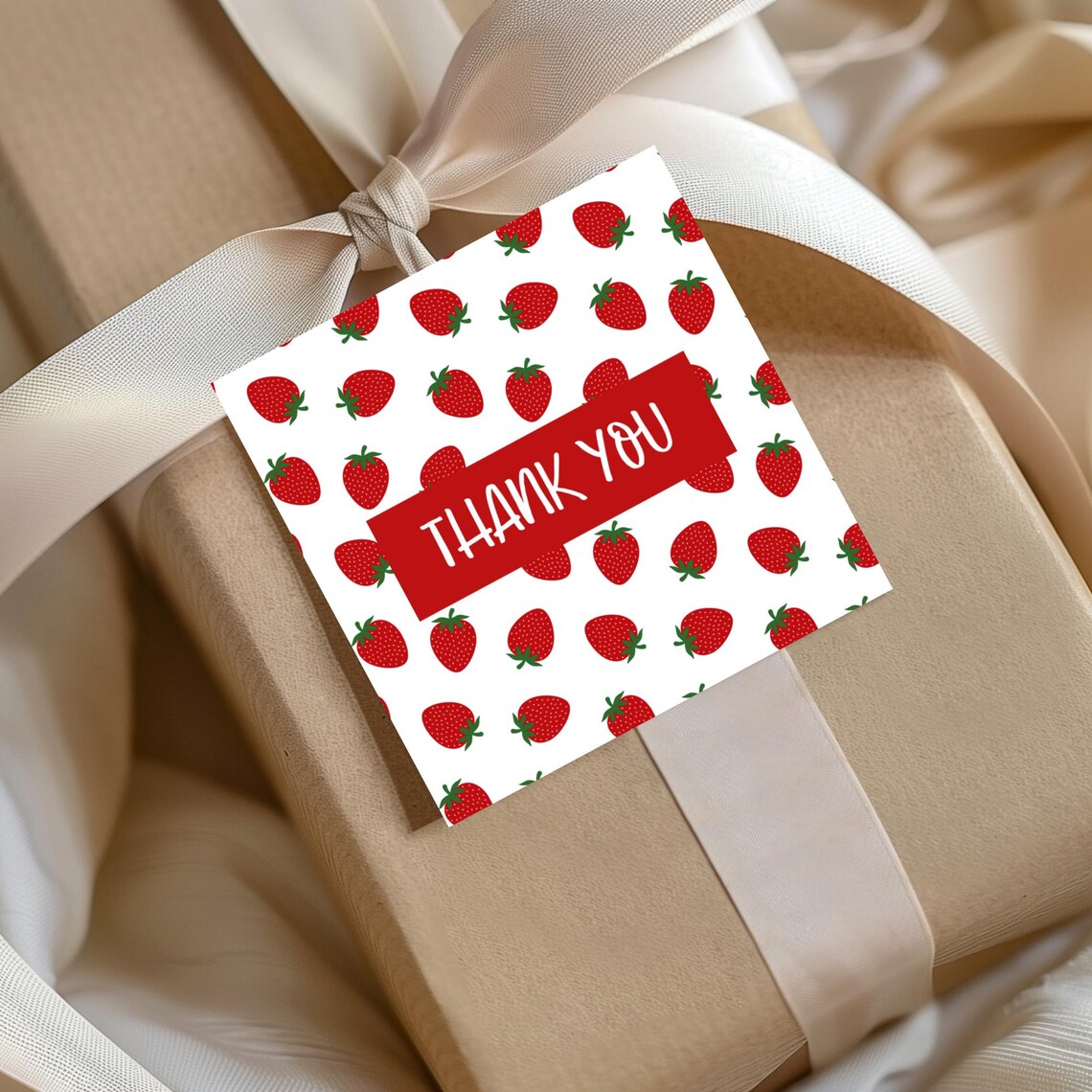 Thank You Tag, Gift Tag, Strawberry Tag, Printable Tag ,printable ...