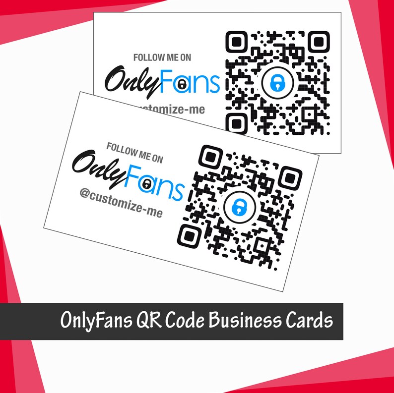 Onlyfans Custom QR Code Business Cards - Etsy Ireland