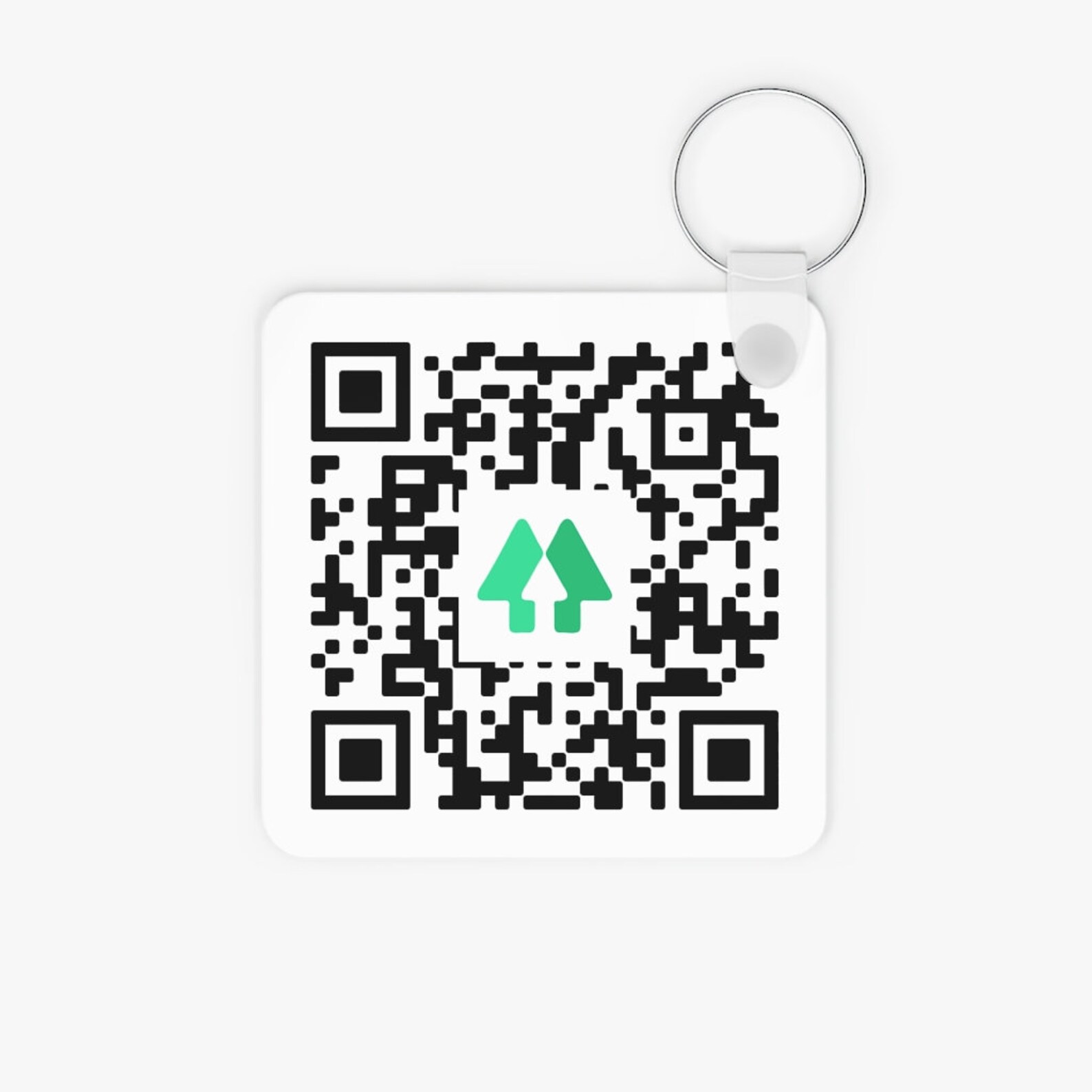 Linktree QR code square keyring personalizado | Etsy