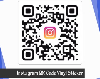 Qr Code Vinyl Decal - Etsy UK