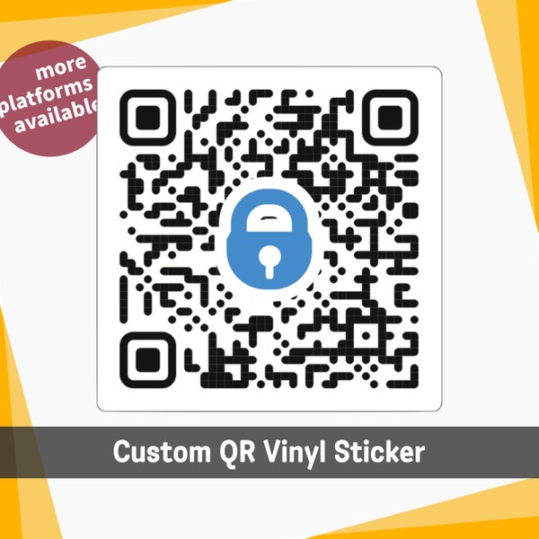 Square Qr Code Stickers - Etsy