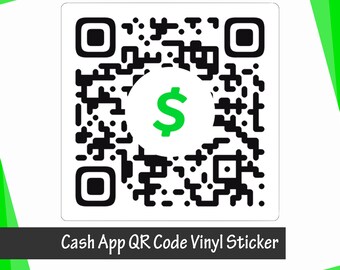 Cash App Qr Code Sign Template - Etsy