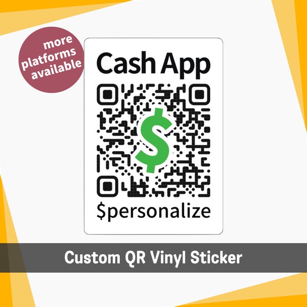 Cash App Qr Code Stickers - Etsy