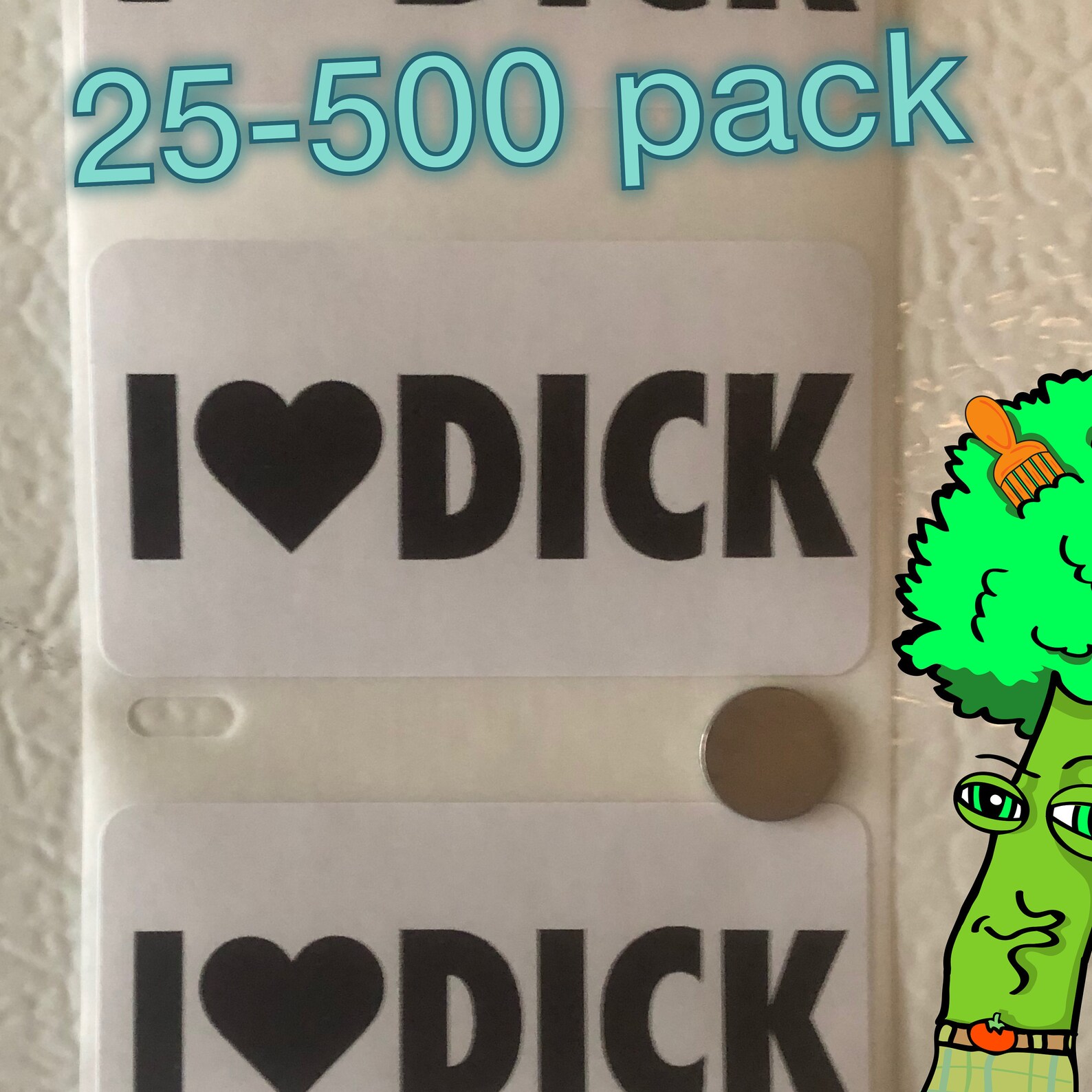 I HEART DICK Stickers 25-500 Pack gay pride joke gag decal | Etsy