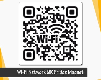 Wifi Qr Code Magnet Fridge - Etsy