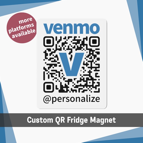 Venmo Qr Code Magnet - Etsy