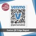 Custom QR Code Die-cut Magnets Business Material Promo Item Company ...