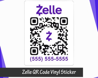 Venmo Qr Code Zelle Sign - Etsy