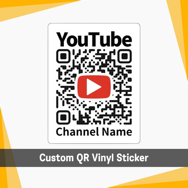 Youtube Qr Code Sticker - Etsy