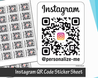 Qr Instagram Stickers - Etsy