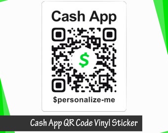 Cash App Qr Code Sticker - Etsy