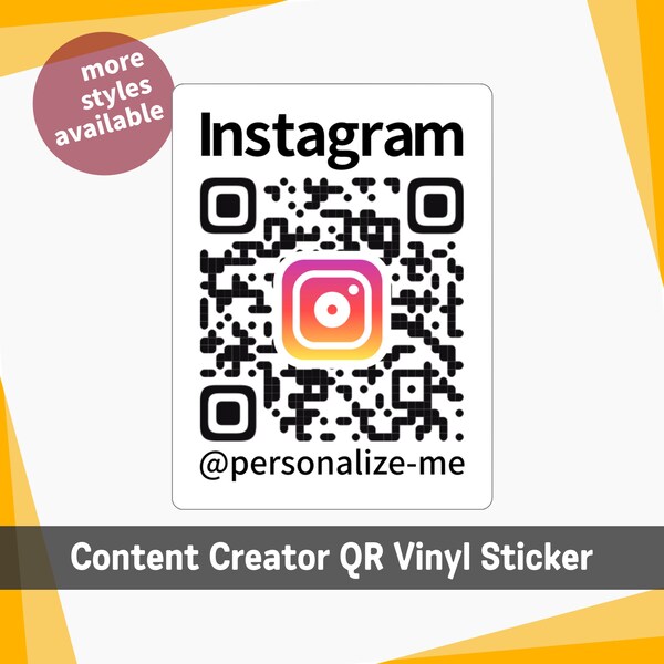 Qr Code Waterproof Sticker - Etsy