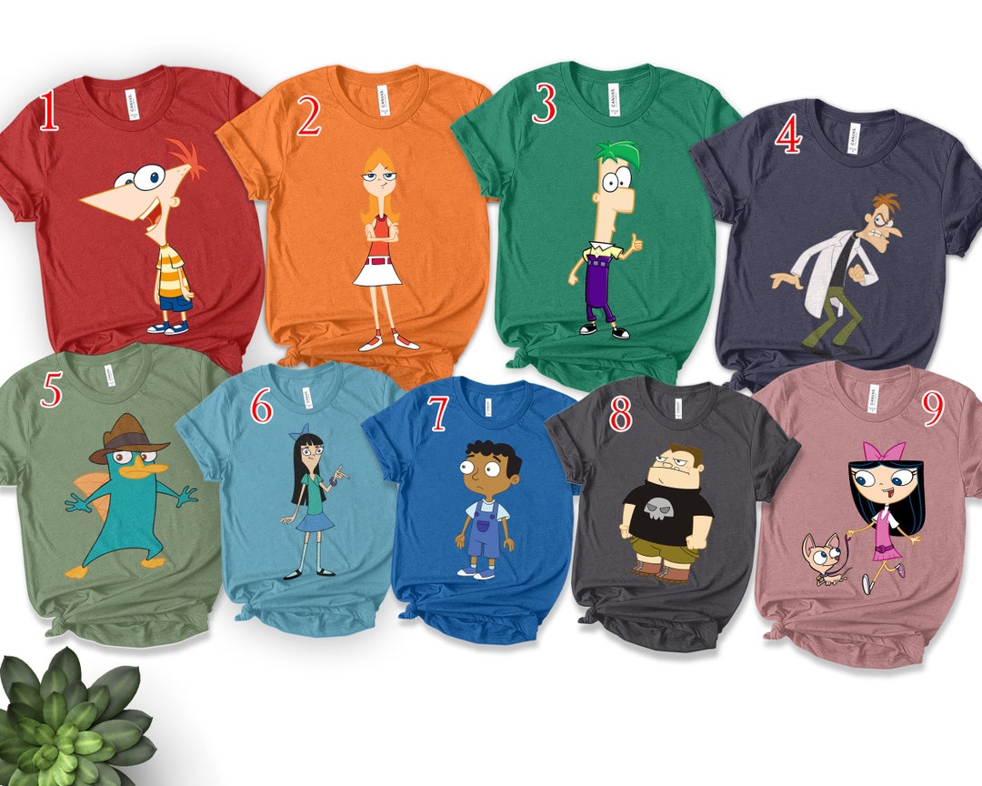 Phineas and Ferb Family Vacation Shirts/ Funny Characters Shirts/disney ...