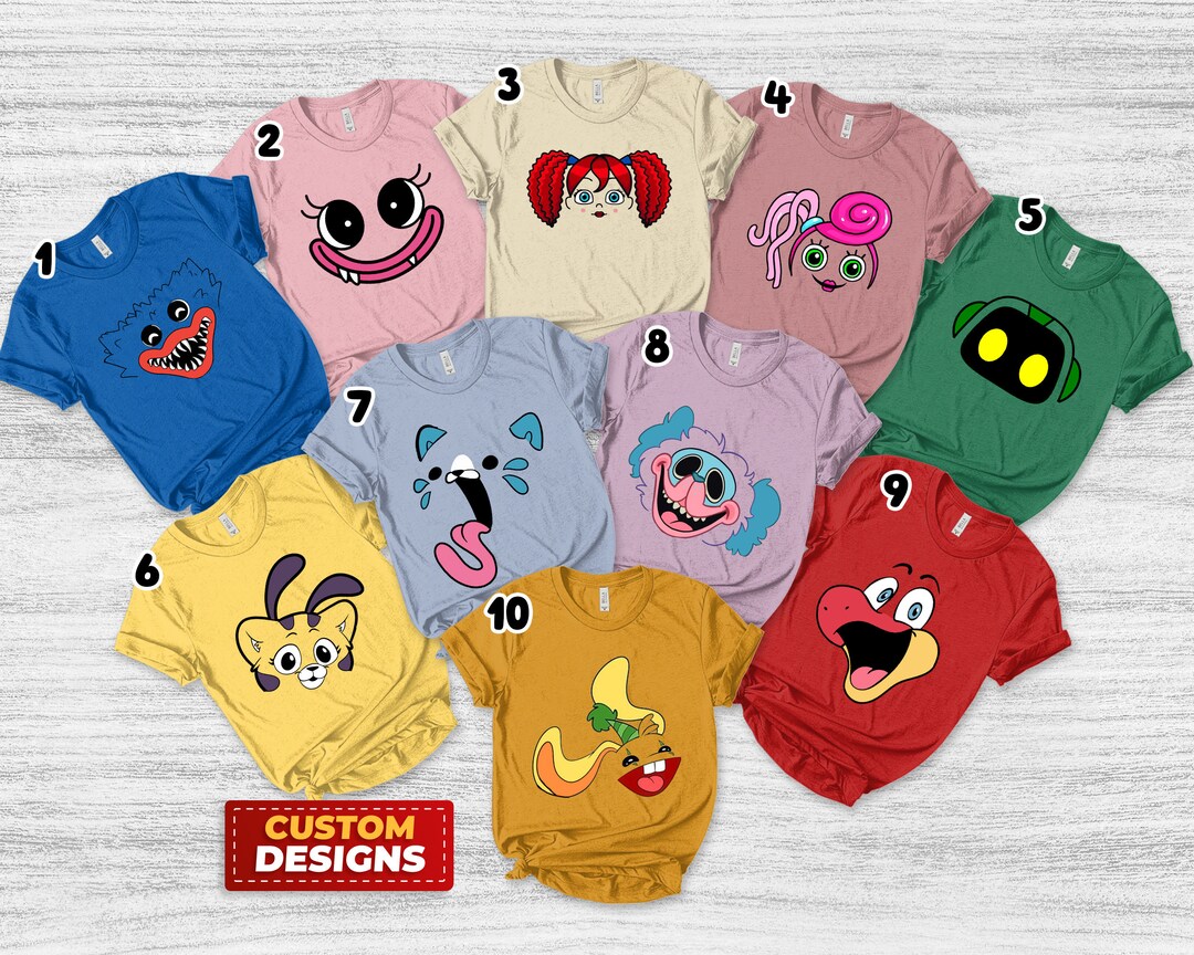 Poppy Playtime Shirt/huggy Wuggy Shirt/kissy Missy Shirt/mommy Long ...