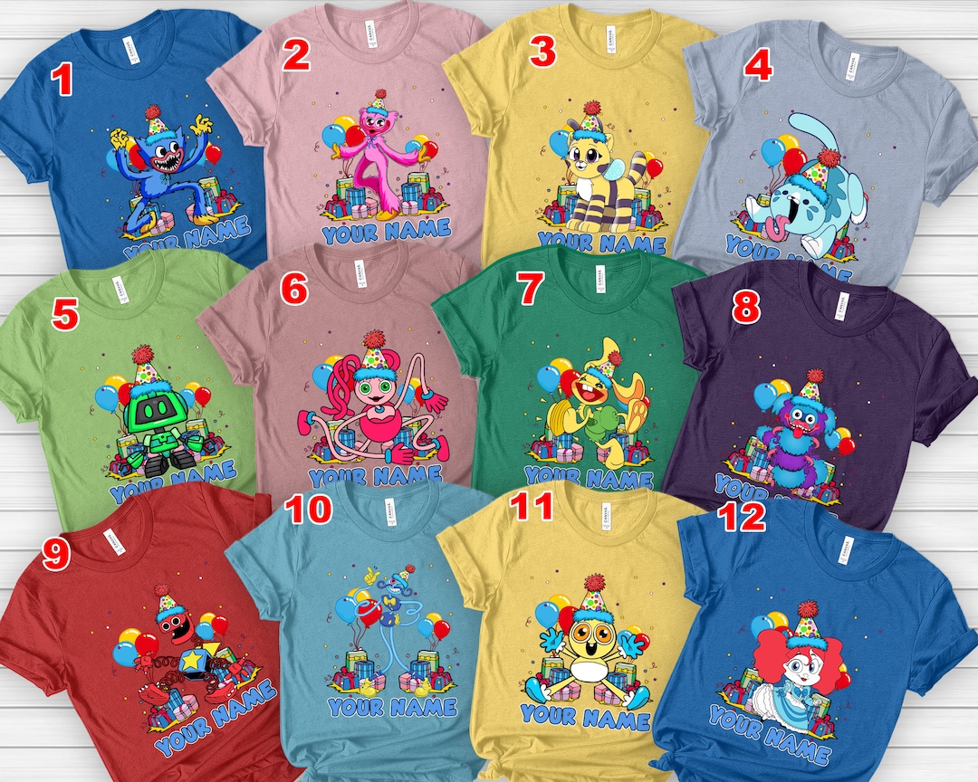 Poppy Playtime Shirt, Huggy Wuggy Shirt, Kissy Missy Shirt, Mommy Long ...
