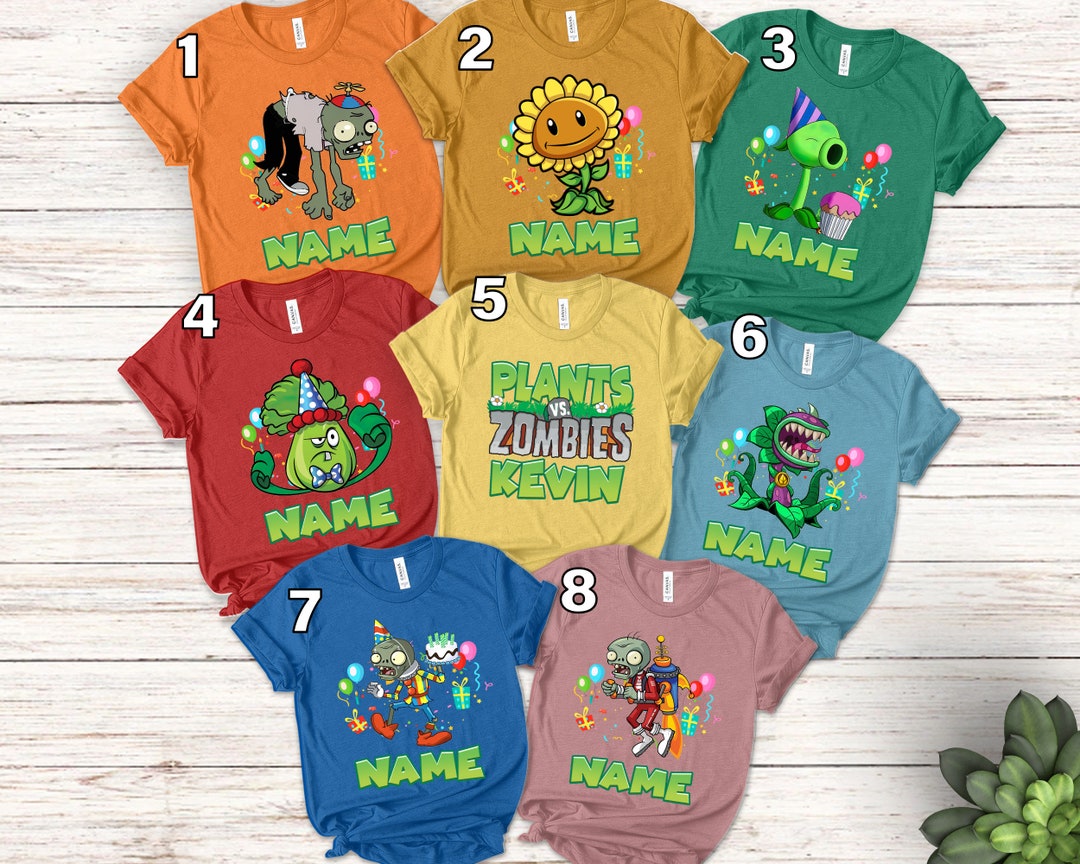 Plants Vs Zombies Shirt, Plants and Zombies Shirt, Plants Zombies ...