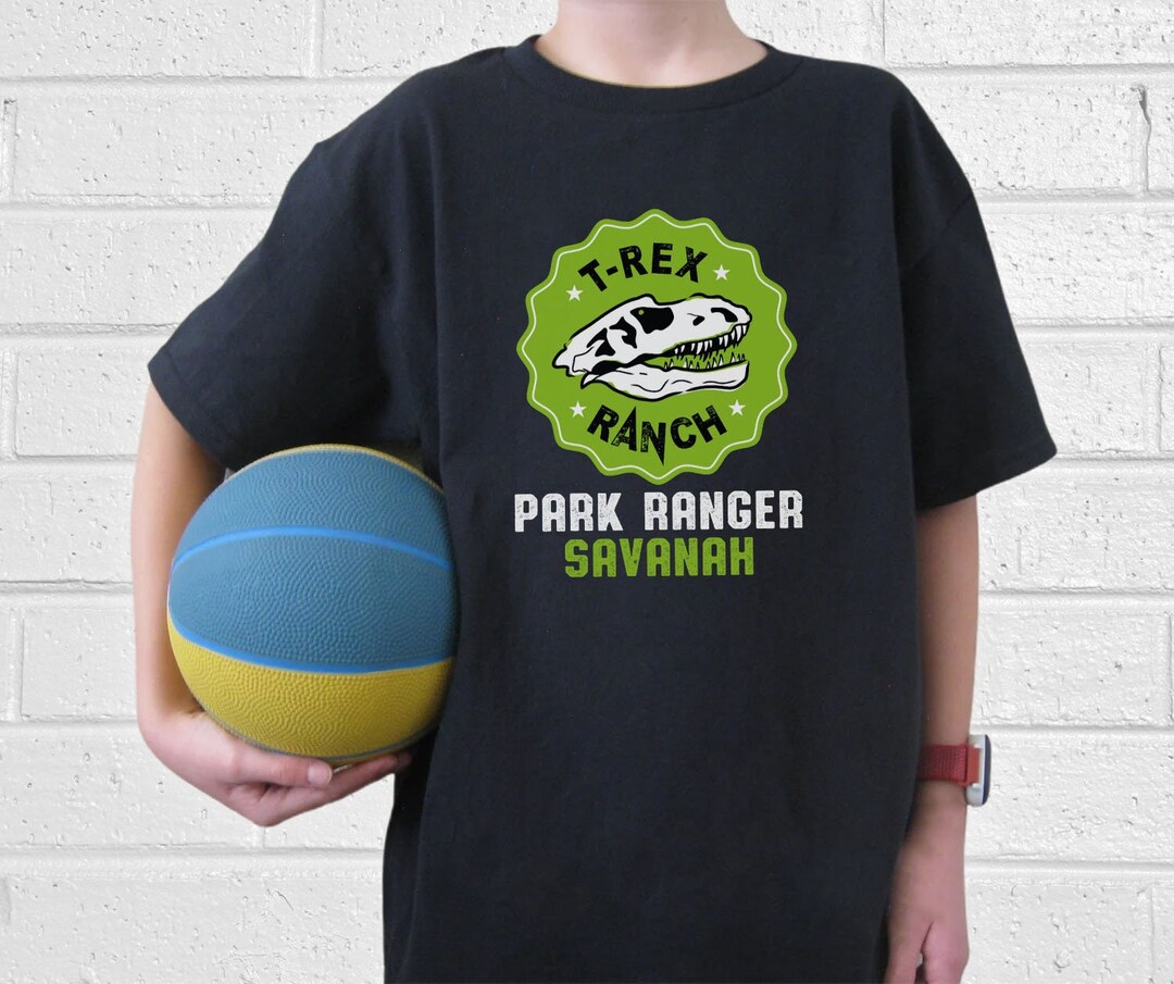T-rex Ranch Park Ranger Shirt/t-rex Ranch Park Ranger Shirt/t-rex ...