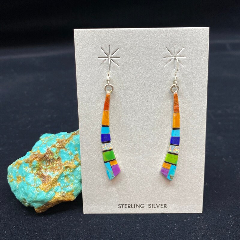 Native Inlay Earring - Etsy