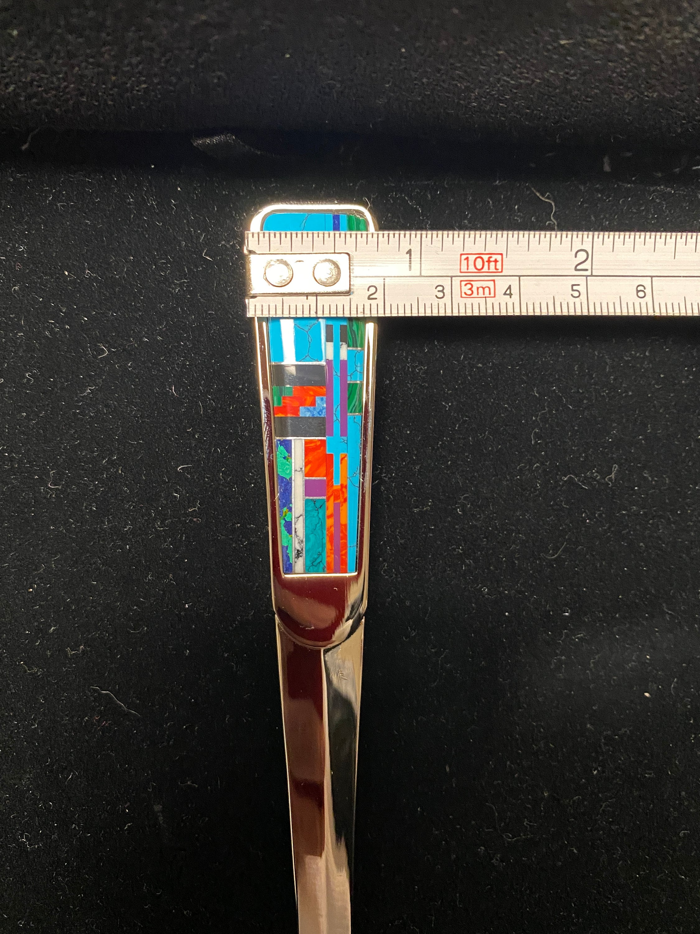 Sterling Silver Handmade Letter Opener (multi-color) Double Sided! - Etsy