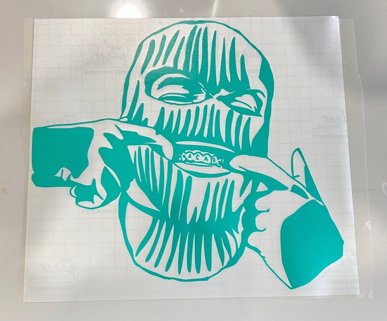 Gangsta With Ski Mask Decal - Etsy