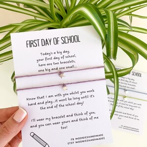 Back to School Bracelet, First Day of School Bracelet, First Day of ...