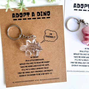 Dinosaur Keyring, Adopt A Dinosaur, Funny Keychain, Triceratops ...