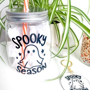 Spooky Season Keychain, Halloween Keychain, Autumn Keychain, Ghost ...