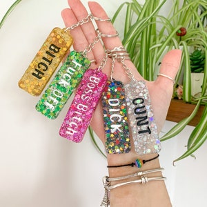 Swear Word Keychain, Inappropriate Gifts for Her, Rude Gifts for ...