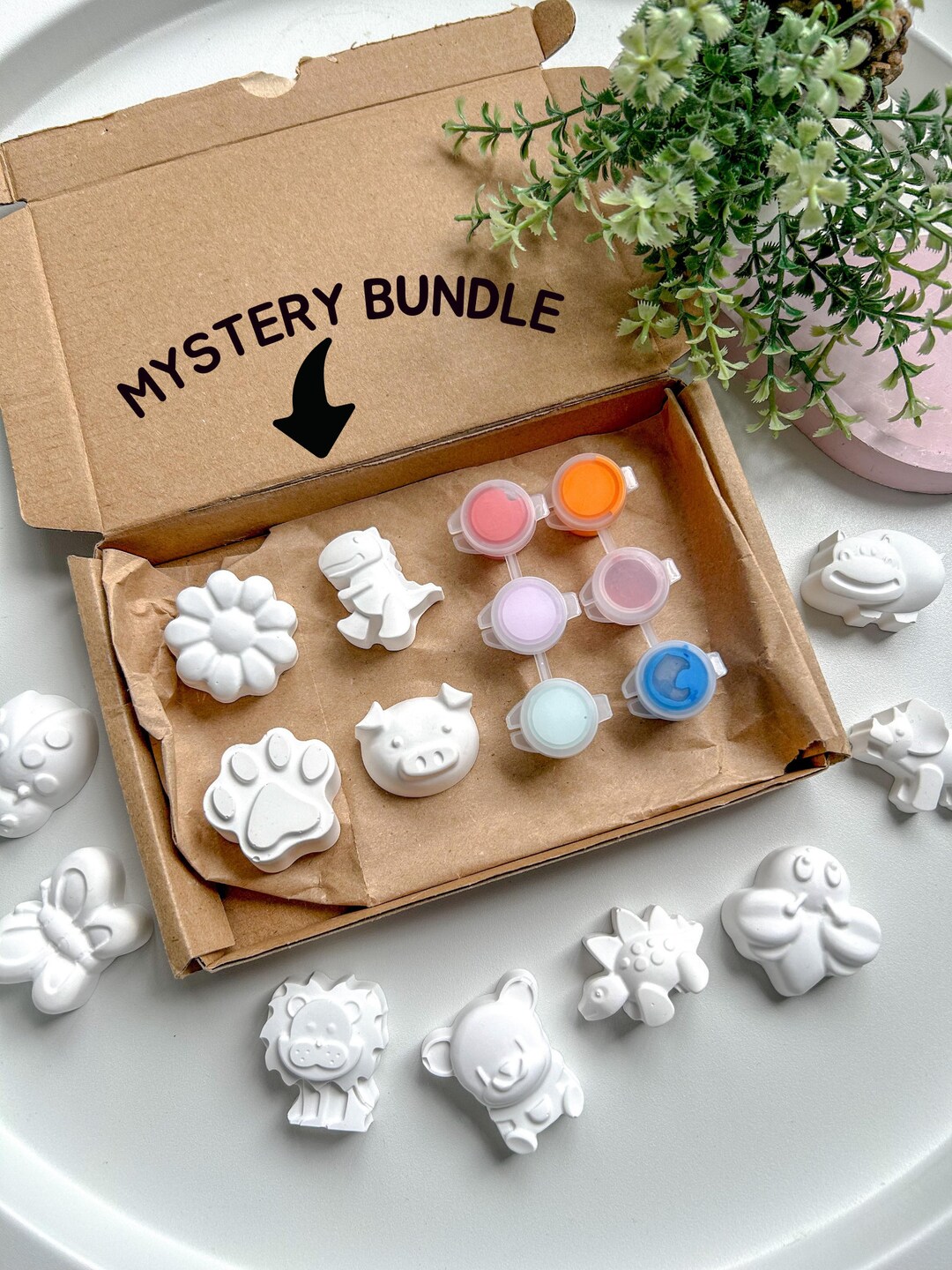Paint Your Own Kits, Mystery Bundle, Letterbox Gift, Pottery Painting ...